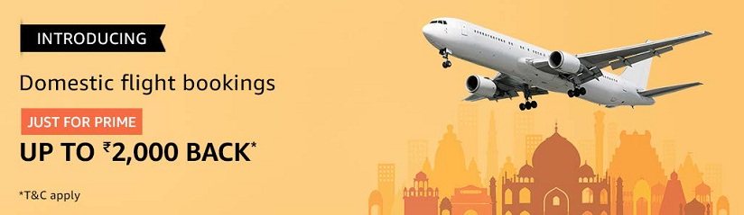 Amazon Flight Booking Offers: Upto Upto Rs 2500 Cashback On Domestic ...