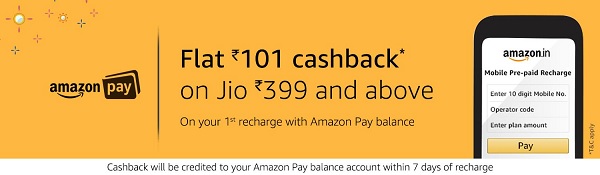 Amazon Recharge Offers : Get Upto 50% Cashback On Mobile, DTH Recharge ...