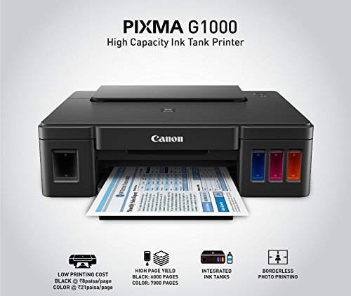 Buy Canon Pixma G1000 Color Inkjet Printer (Black) at Rs. 5999 from ...
