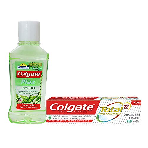 Buy Colgate (Toothpaste - 20gm & Mouthwash - 60ml) Oral Care Kit - 80gm ...