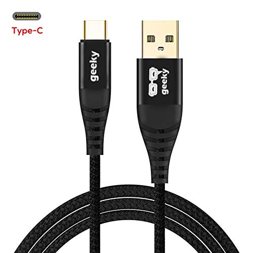 Buy Geeky Rugged Tough Braided Cable (Type C, Black) at Rs. 99 from ...