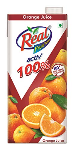 Buy Real Activ Orange 1L - No Added Sugar at Rs. 92 from Amazon
