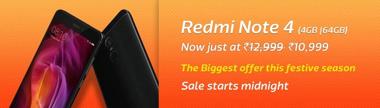 Redmi Note 4 At Rs 10999 On Flipkart [Rs 2000 Off ]: Buy Online On Amazon