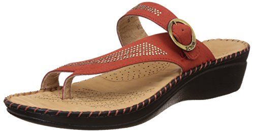 Buy Scholl Womens Alice Toe Ring Brown Leather Slippers - 5 UK/India at ...