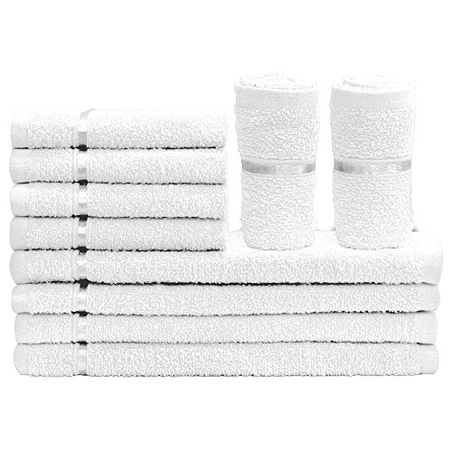 Buy Story@Home Solid 10 Piece 450 GSM Rectangular Cotton Face Towel Set ...