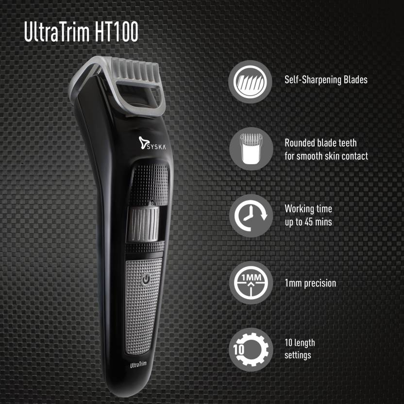 Buy Syska UltraTrim HT100 Cordless Trimmer for Men at Rs. 599 from ...