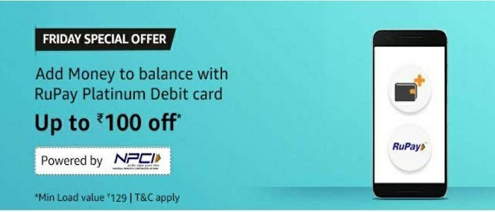 Amazon Rupay Card Offer: Get 20% Upto Rs 100 Off On Add Pay Balance Via ...