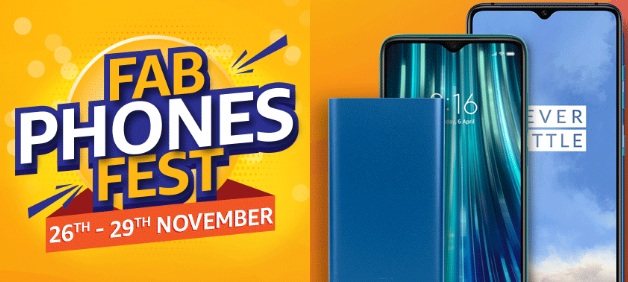Amazon Fab Phones Fest Offer [26th-29th Nov 2019] : Upto 40% Off On Mobiles