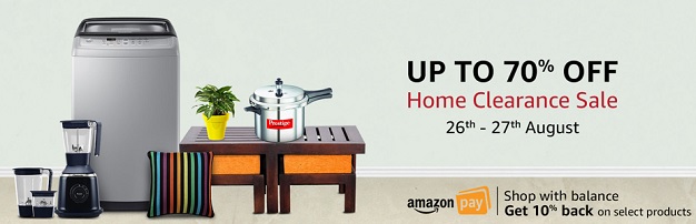 Amazon Home Electronics Sale [26th -27th August 2017] : Get Upto 80% ...