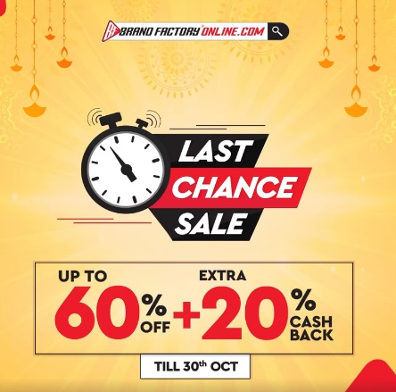 Brand Factory Offers: Upto 60% Off + 20% Cashback On Everything ...