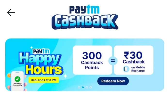 Paytm Happy Hours Sale : Rs 30 Cashback On Rs 100 Mobile Recharge Using ...