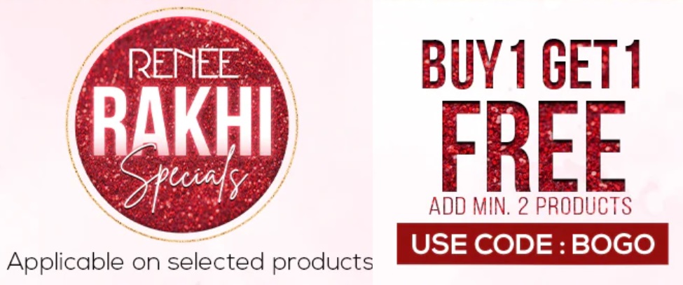 ReneeCosmetics Rakhi Sale: Buy 1 Get 1 Free On Renee Beauty Products